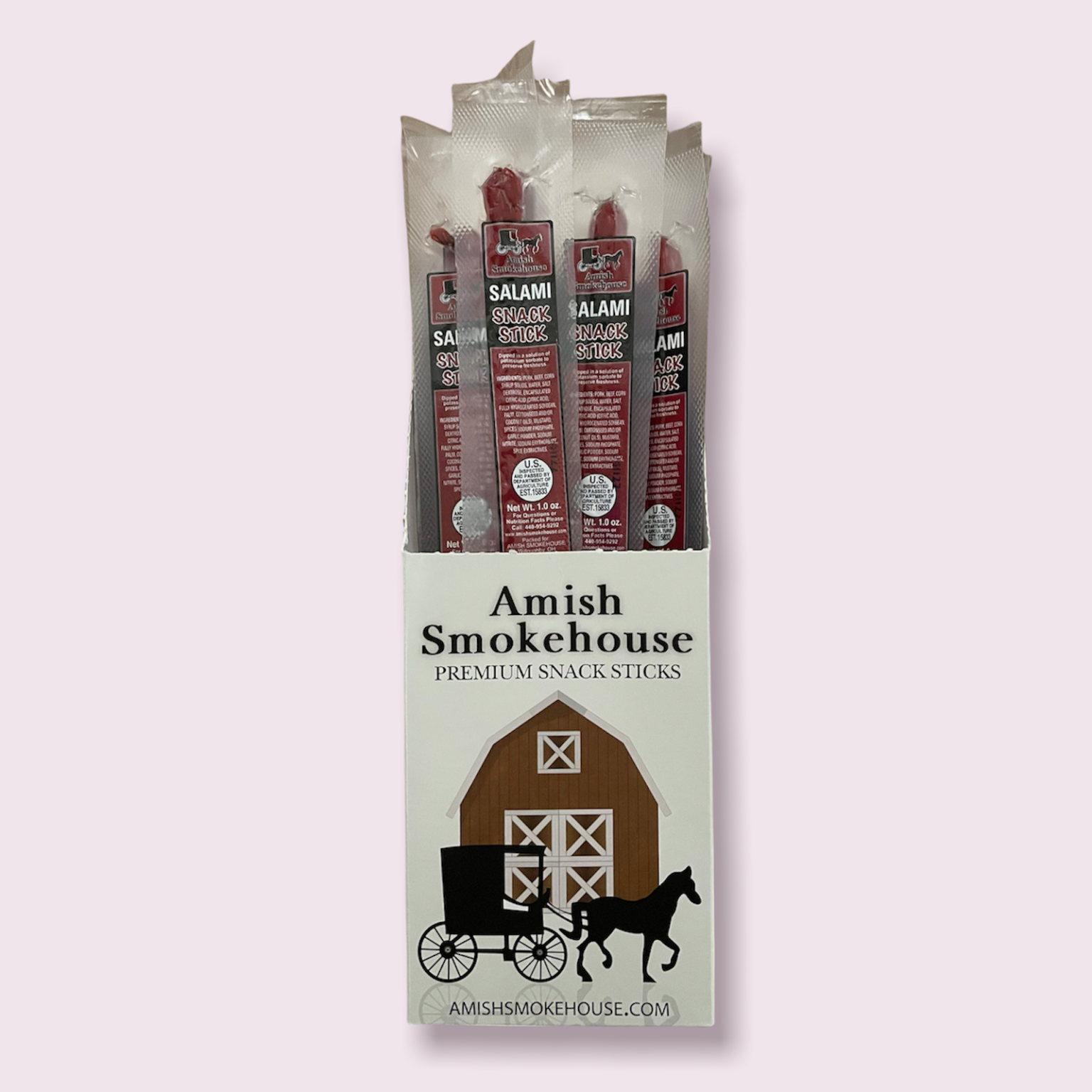 Amish Smokehouse Beef Sticks All 10 Smokie Flavors, One box of each (10 ...