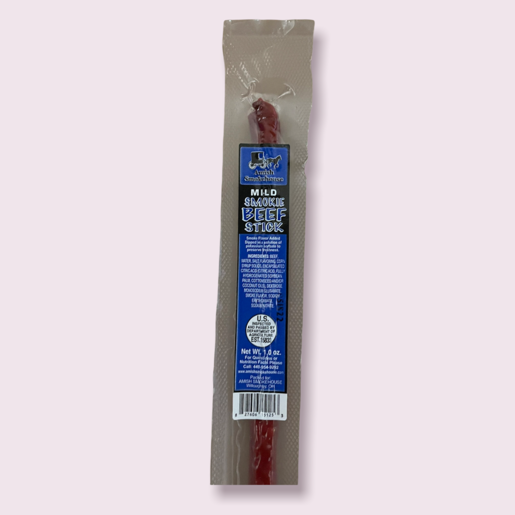 Mild Beef Sticks 21 Ct. Individually Wrapped - Amish Smoke House